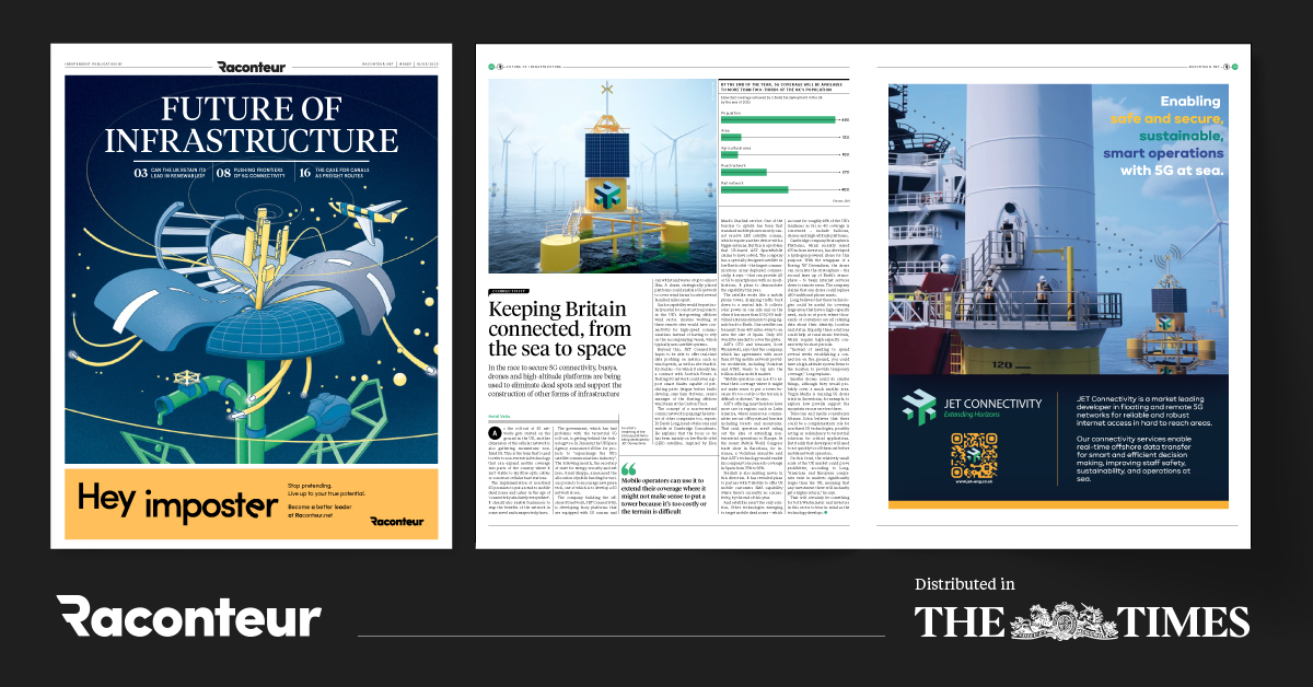 Keeping Britain Connected - The Times article - JET Connectivity